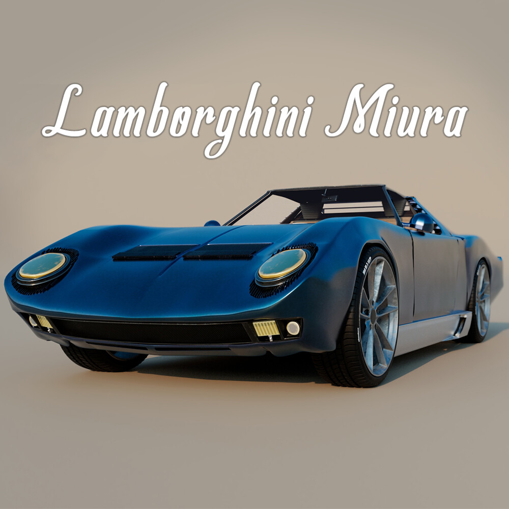 ArtStation - Lamborghini Miura
