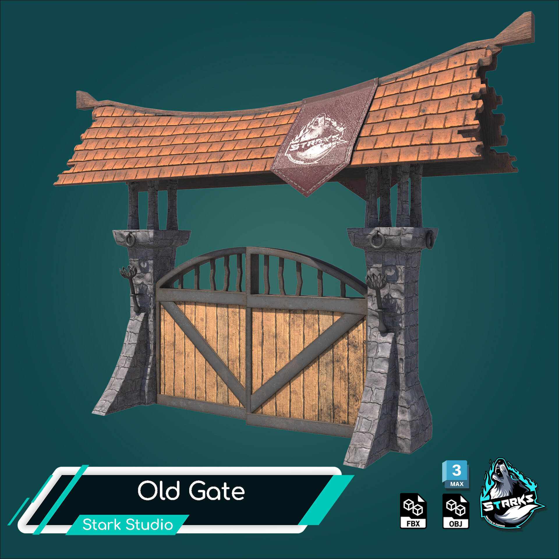 ArtStation - 3d modeling gate