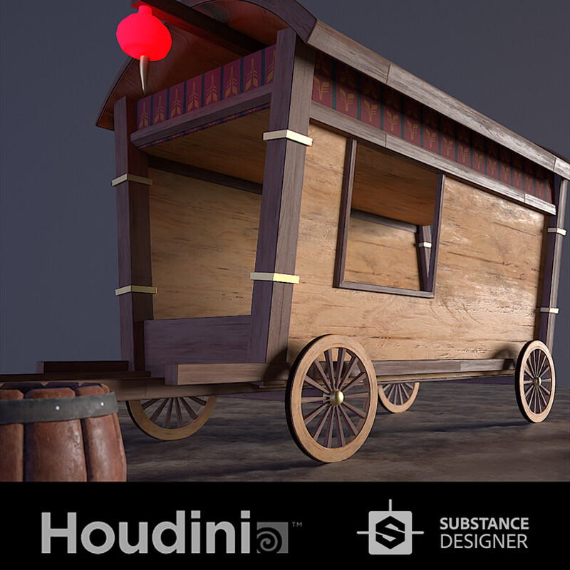 ArtStation - pocedural Japanese Carriage