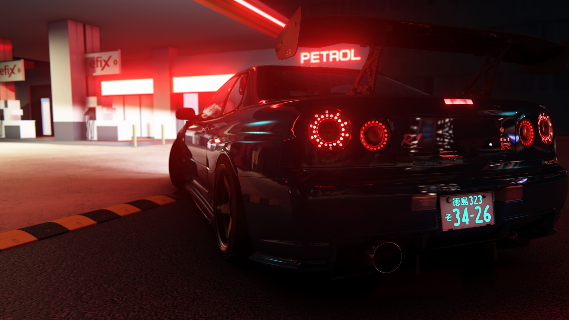 ArtStation - Nissan GT-R R34 Petrol