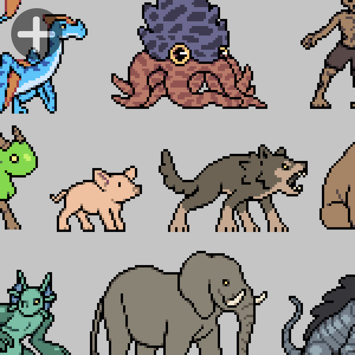 ArtStation - MTG-Inspired Creature Sprites
