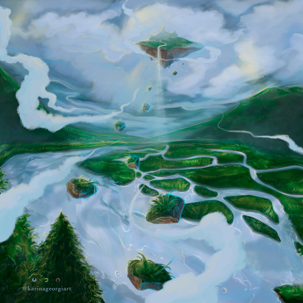 ArtStation - Enviroment: Floating Castle