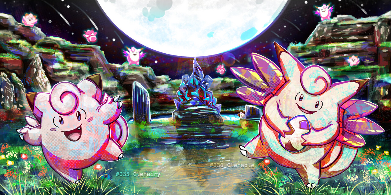 ArtStation - Gen I - Clefairy and Clefable