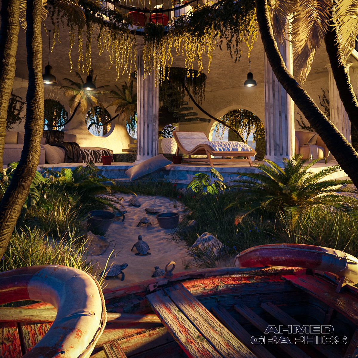 ArtStation - Dreamy Beach.