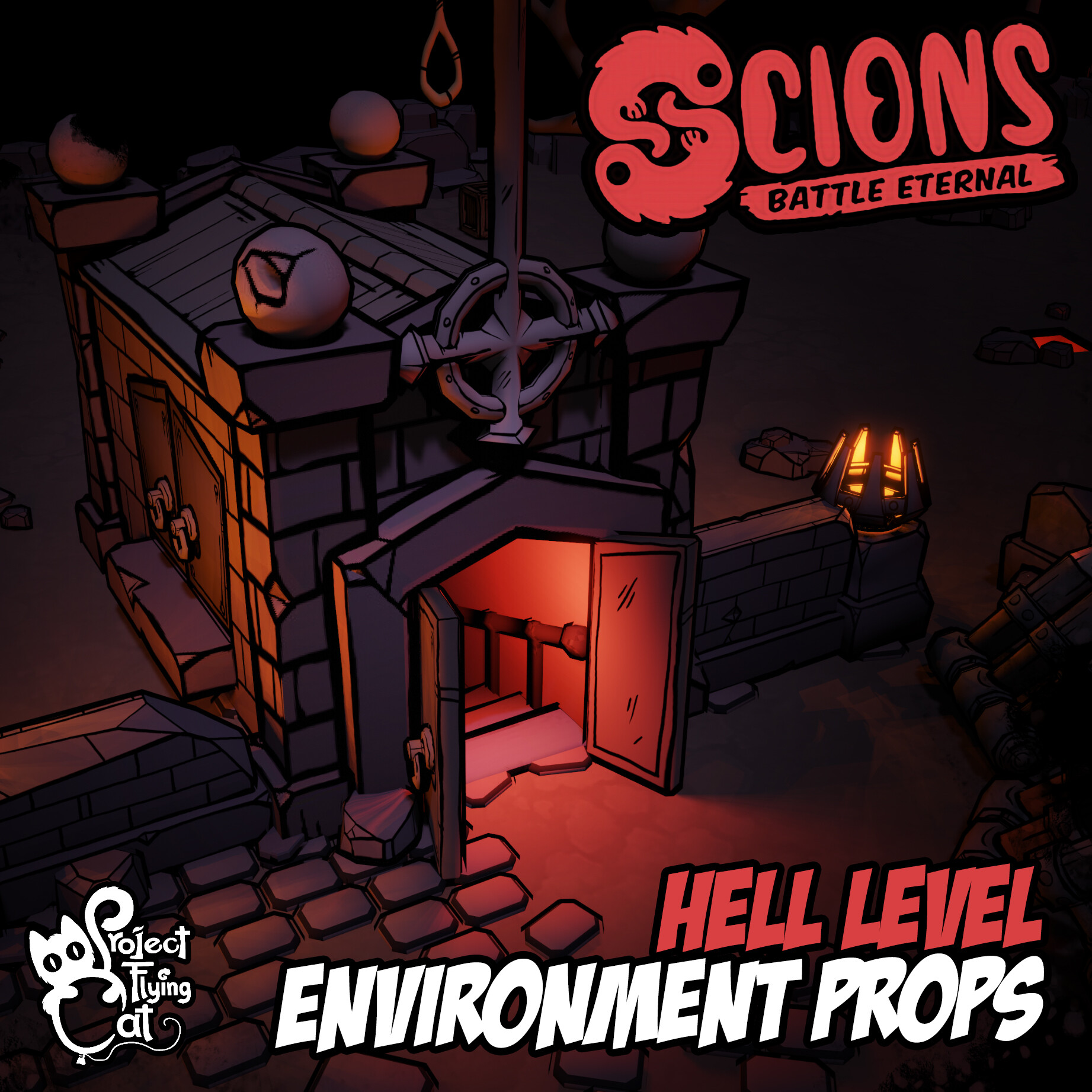 ArtStation - Scions: Battle Eternal - Hell Environmental Assets