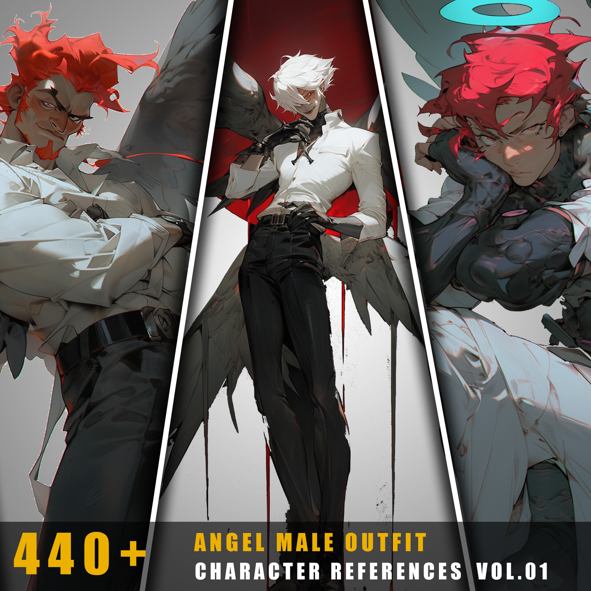 ArtStation - 440+ Angel Male Outfit - Character References Vol.01