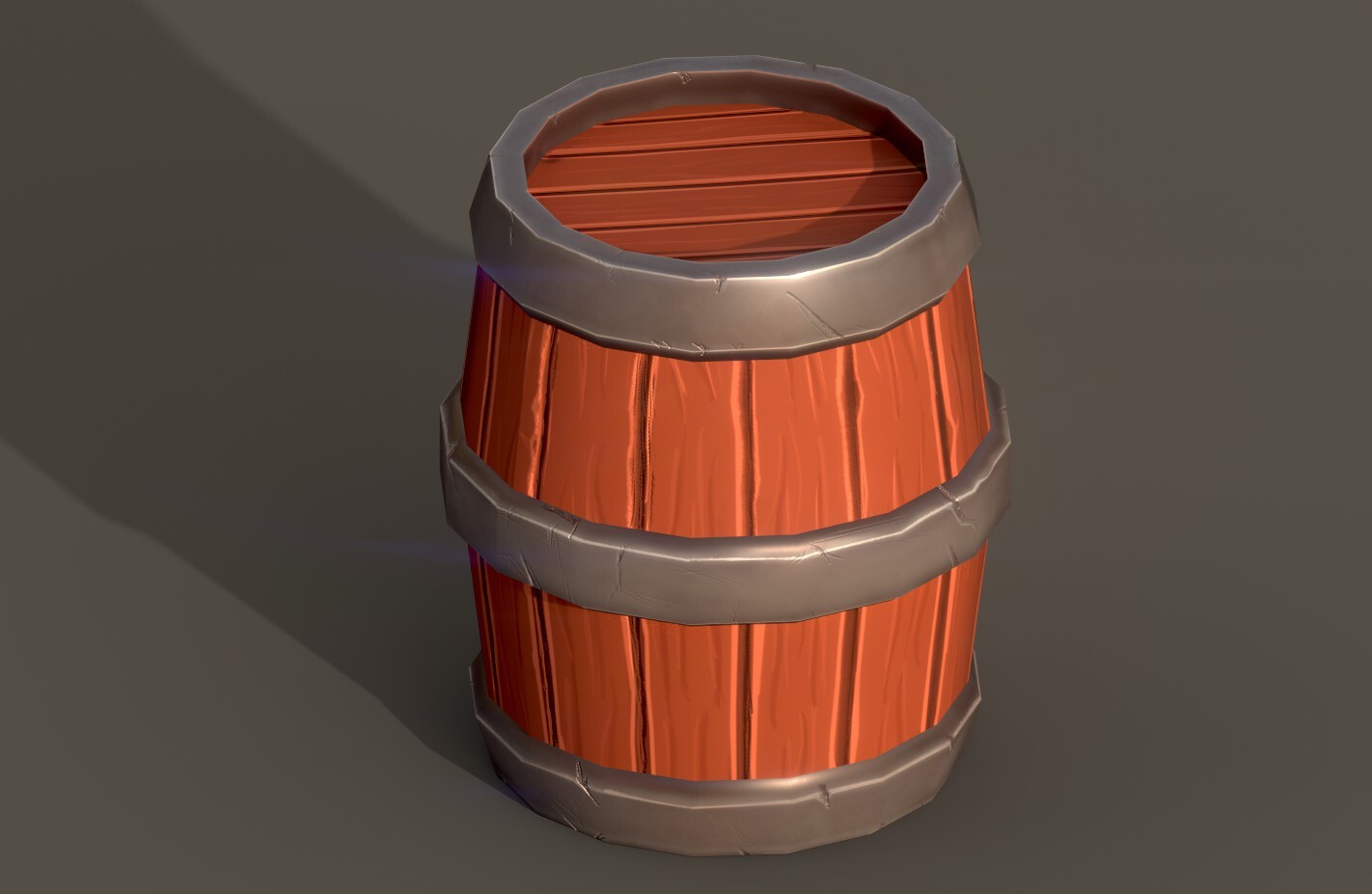 ArtStation - Stylized Hand-Painted Barrel
