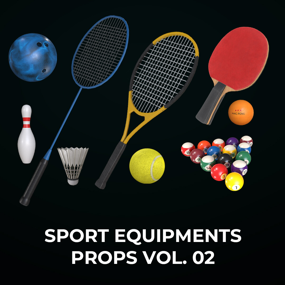 ArtStation - Sport Equipments - Props Vol 02