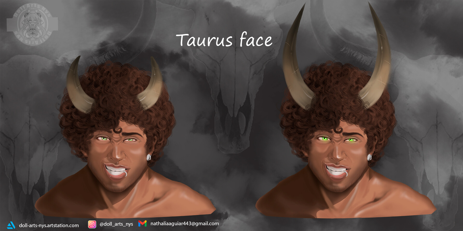 ArtStation - face Minus taurus