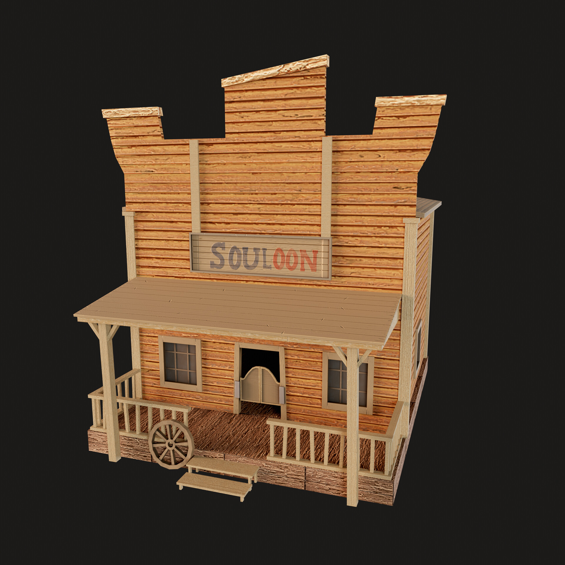 ArtStation - Saloon Model