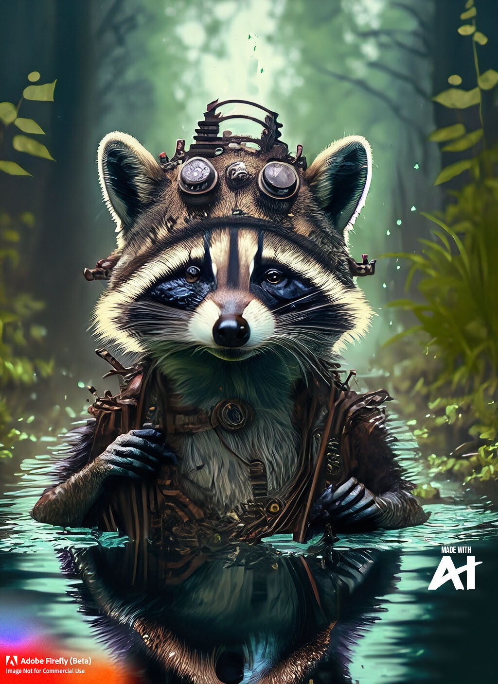 ArtStation - Racoon aka 'Rocket'- an AI concept fan art created using ...