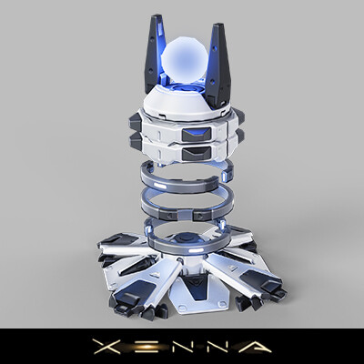 ArtStation - Towers lowpoly models for the game "Xenna"