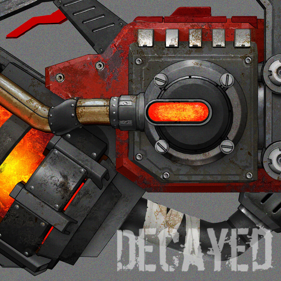ArtStation - DECAYED - Weapon Concept