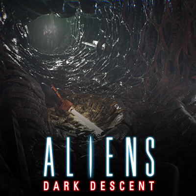 ArtStation - Aliens Dark Descent - 3D Environment - Hive Resin