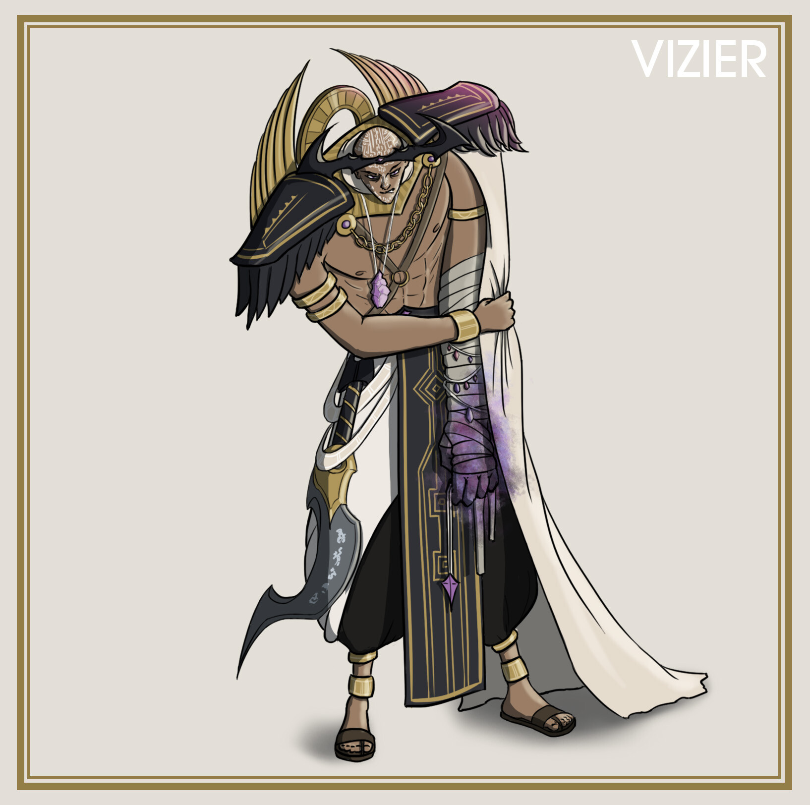 ArtStation - The Small Council of Ancient Egypt - Vizier