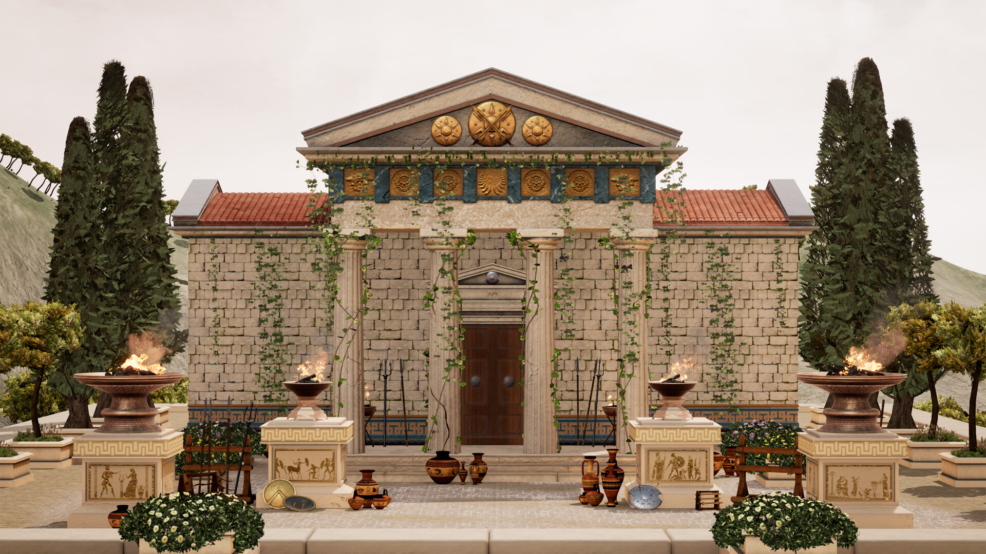 ArtStation - Ancient Greek Temple - Game Environment