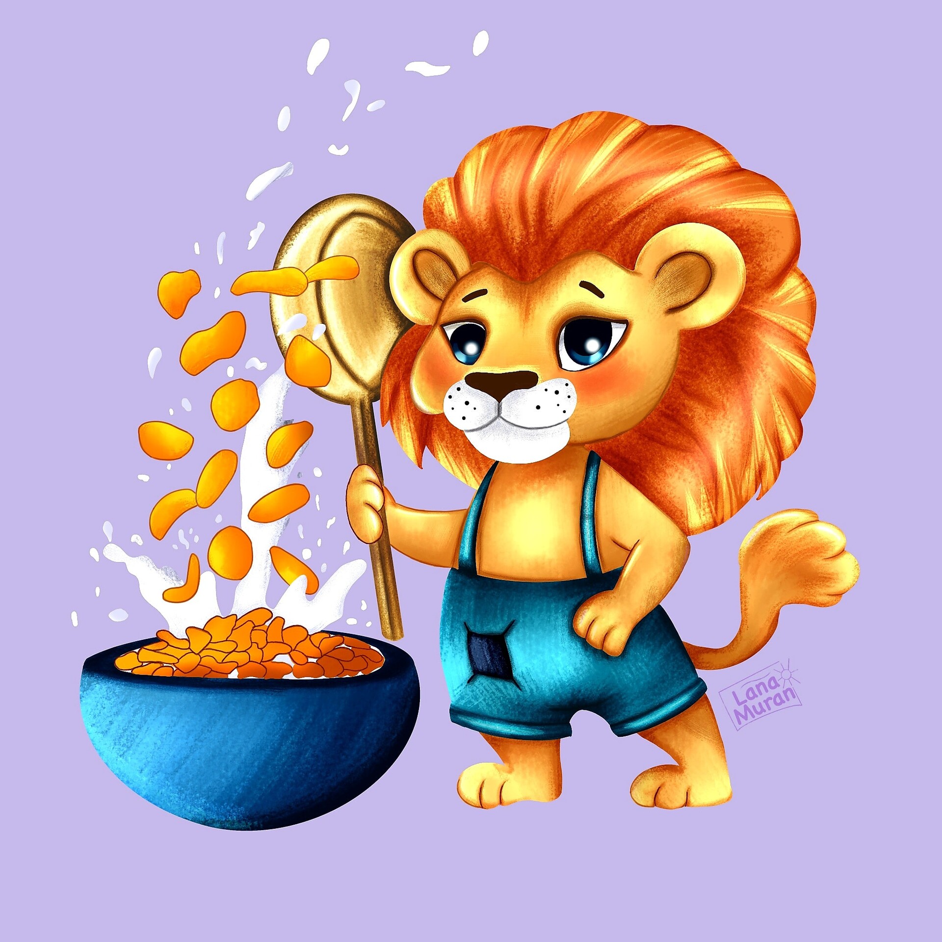 ArtStation - Brand character for cornflakes packaging