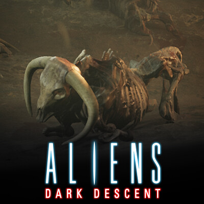 ArtStation - Aliens Dark Descent - Props - Dead Ox