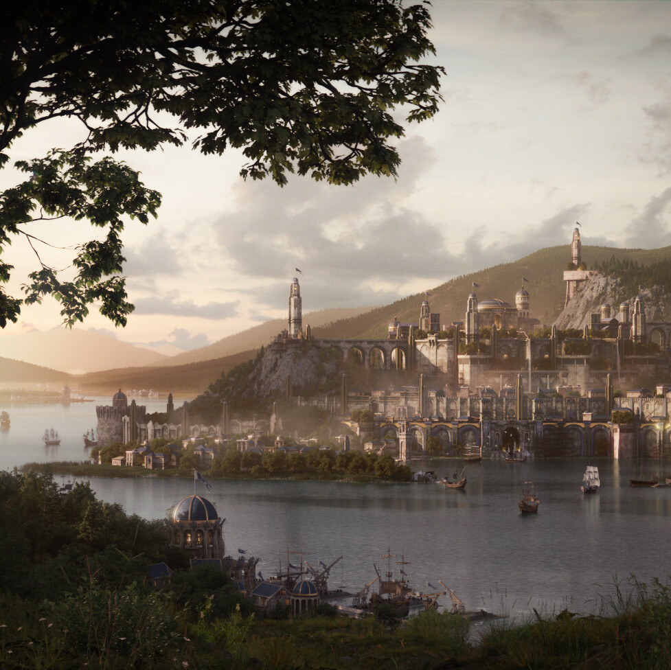 ArtStation - LOTR city - Environment Breakdown