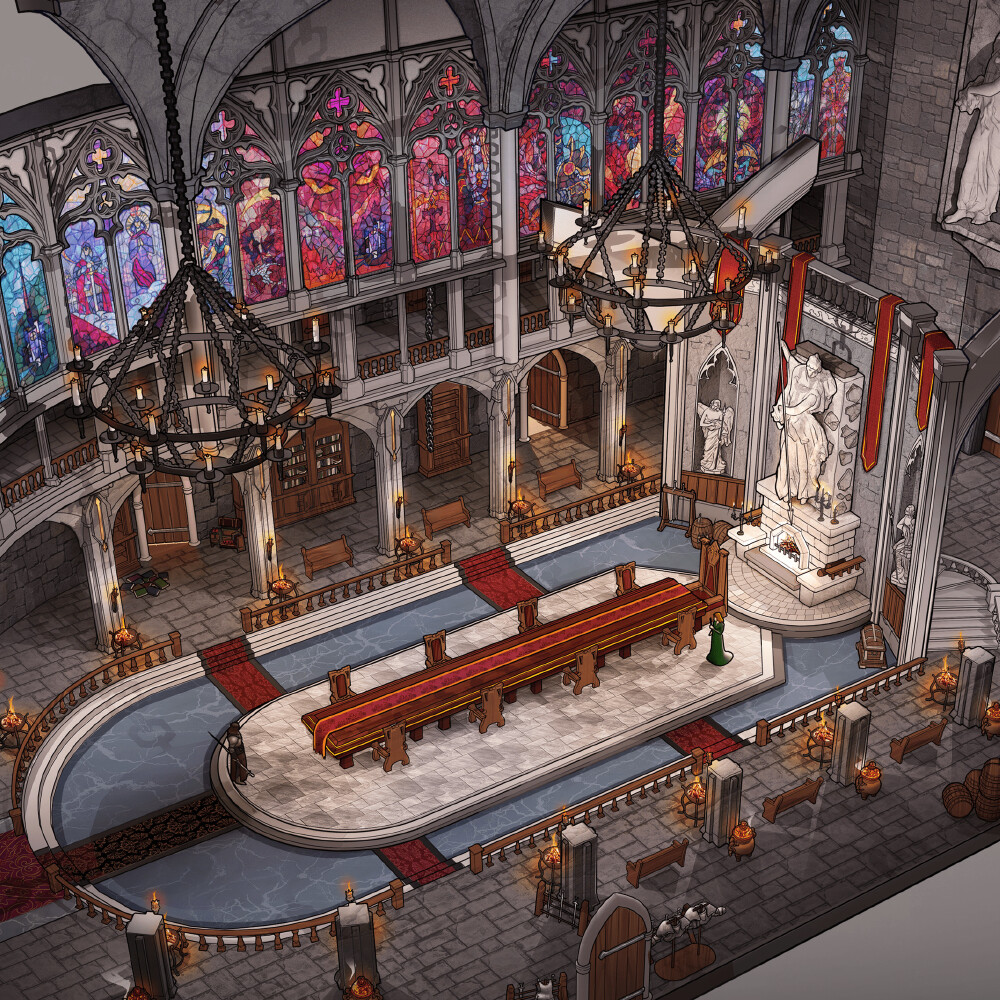 ArtStation - Castle hall