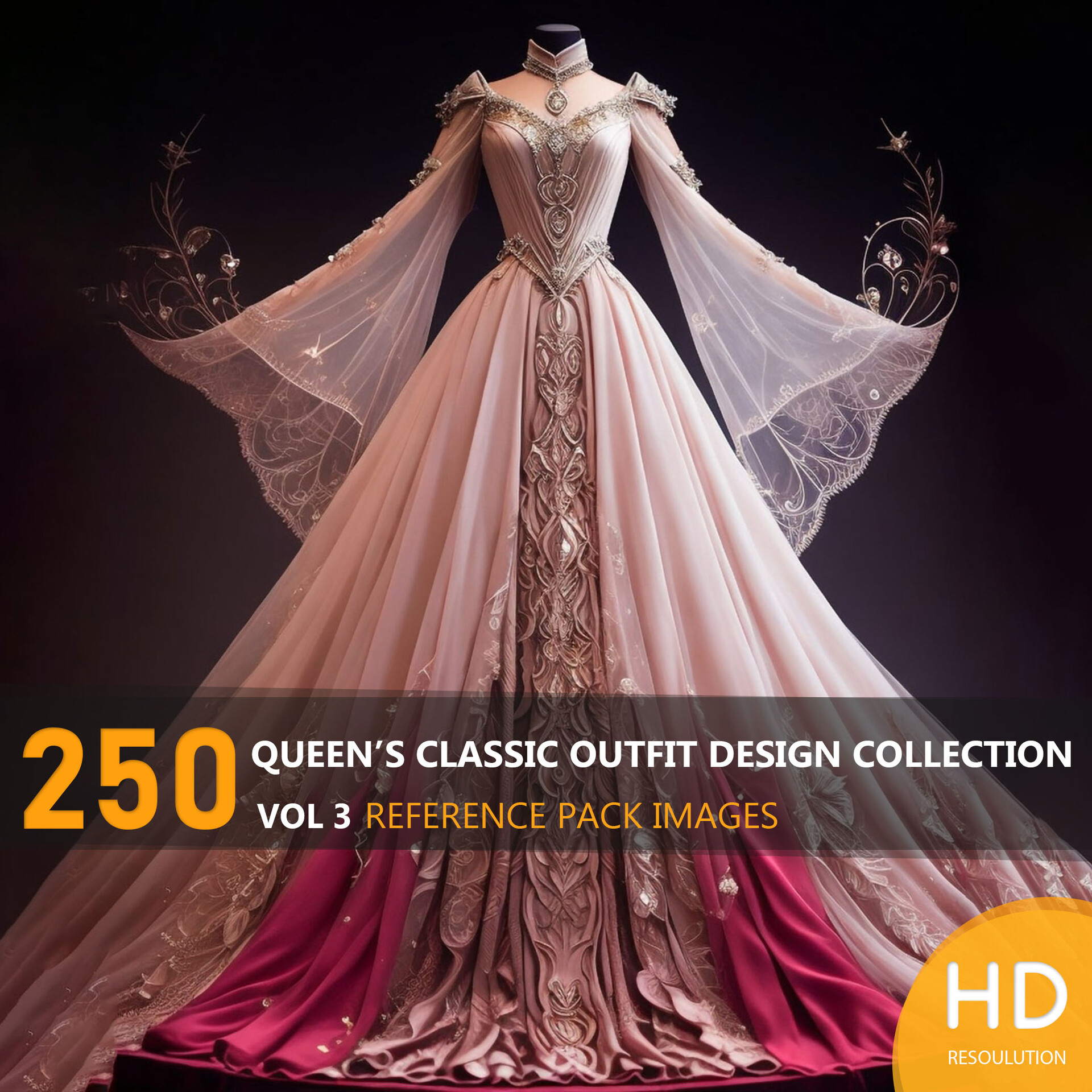 ArtStation - Queen’s Classic Outfit Design Collection Vol 3-HD ...