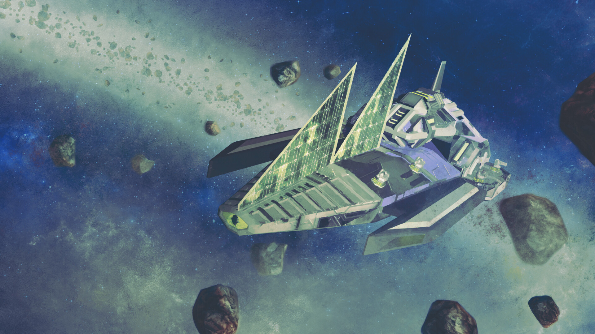 ArtStation - Quazar's Spaceship & Nebula's Lab - Pirates in Space project