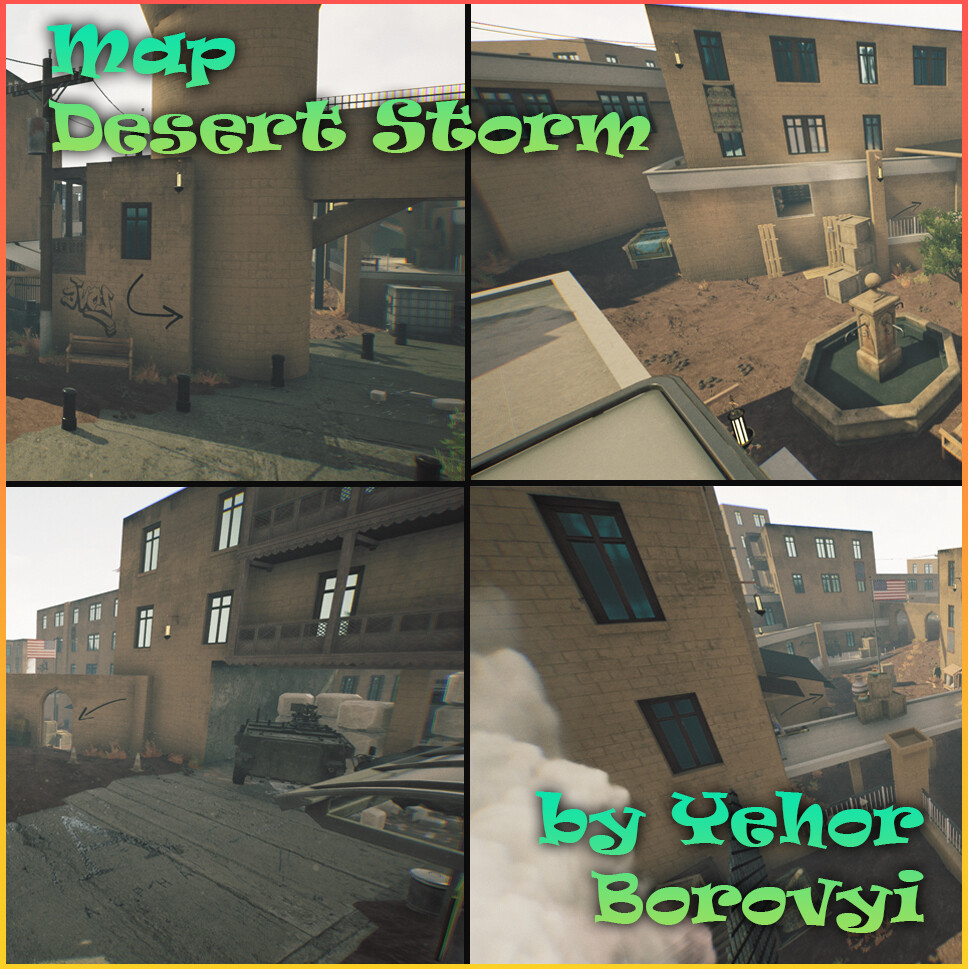 ArtStation - Desert Storm Map UE4