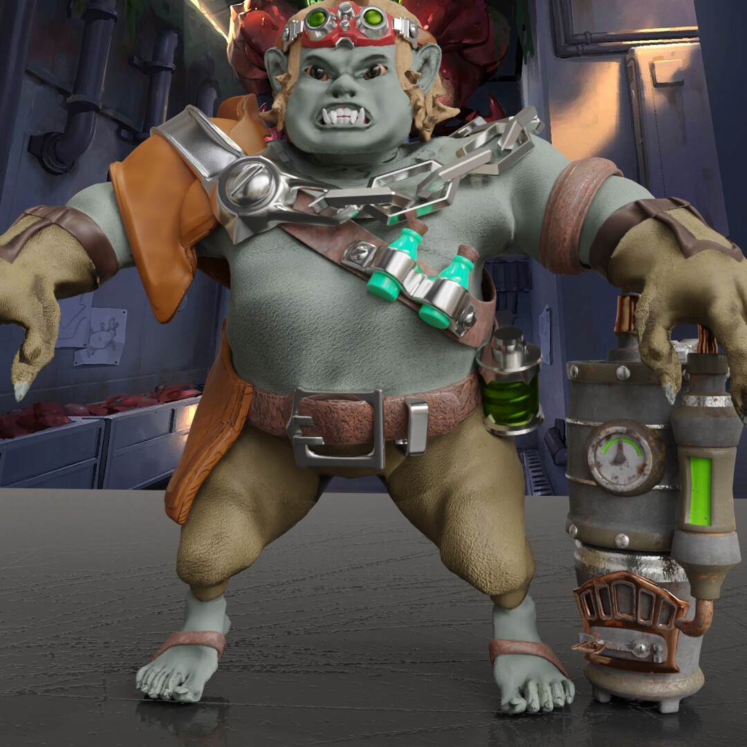 ArtStation - MONSTRO Blender, Substance, based on Niko, from SpeedChar.