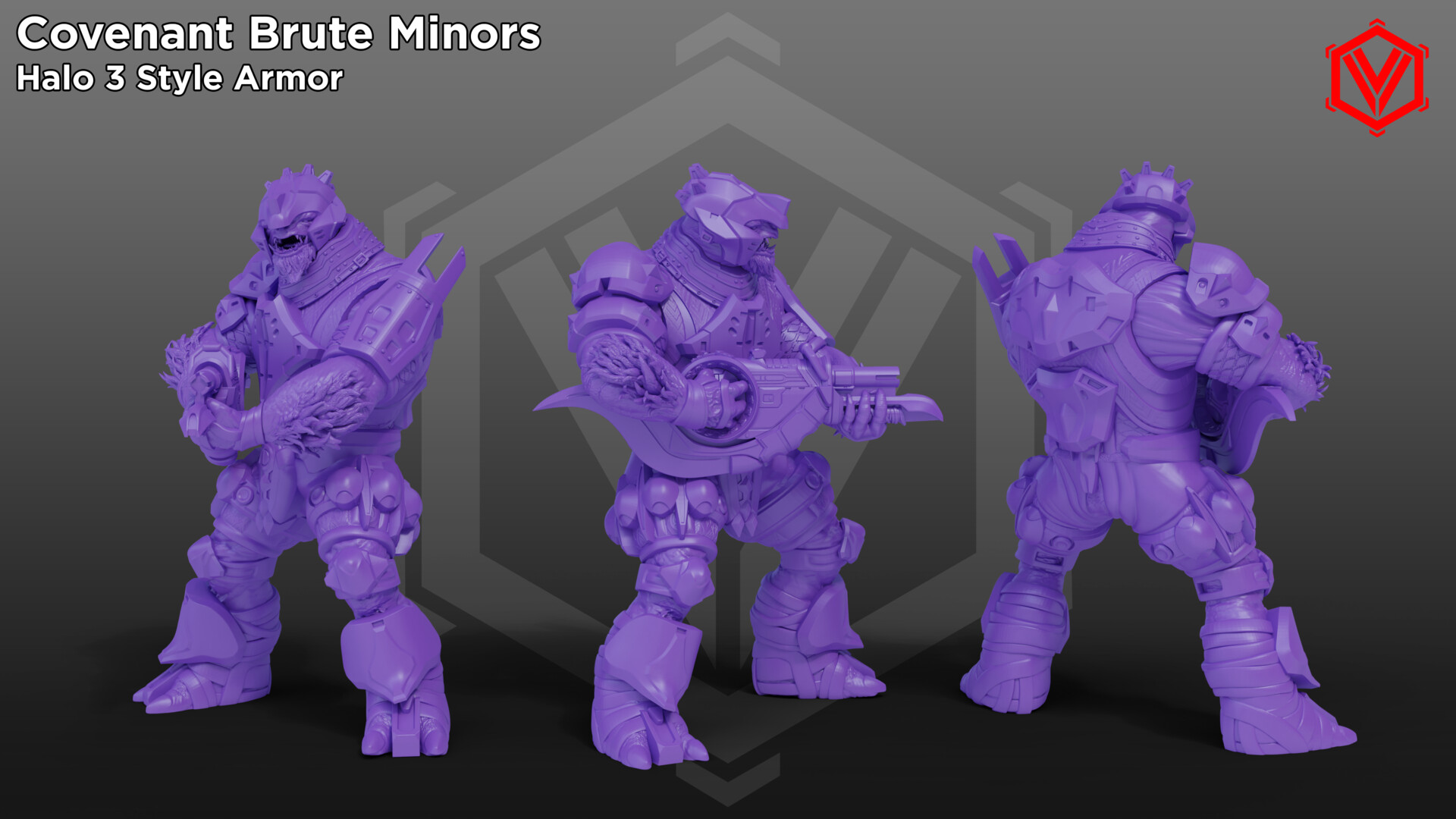 ArtStation - Brute Minor Set - Halo Fanart Miniature Project