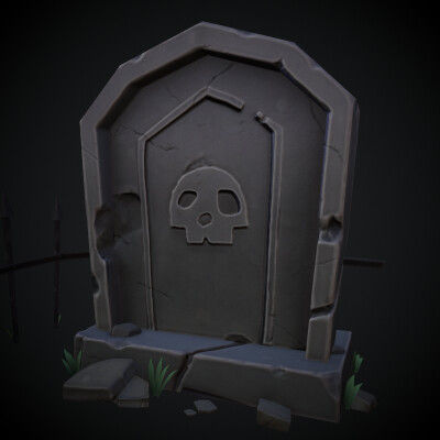 ArtStation - Stylized Gravestone