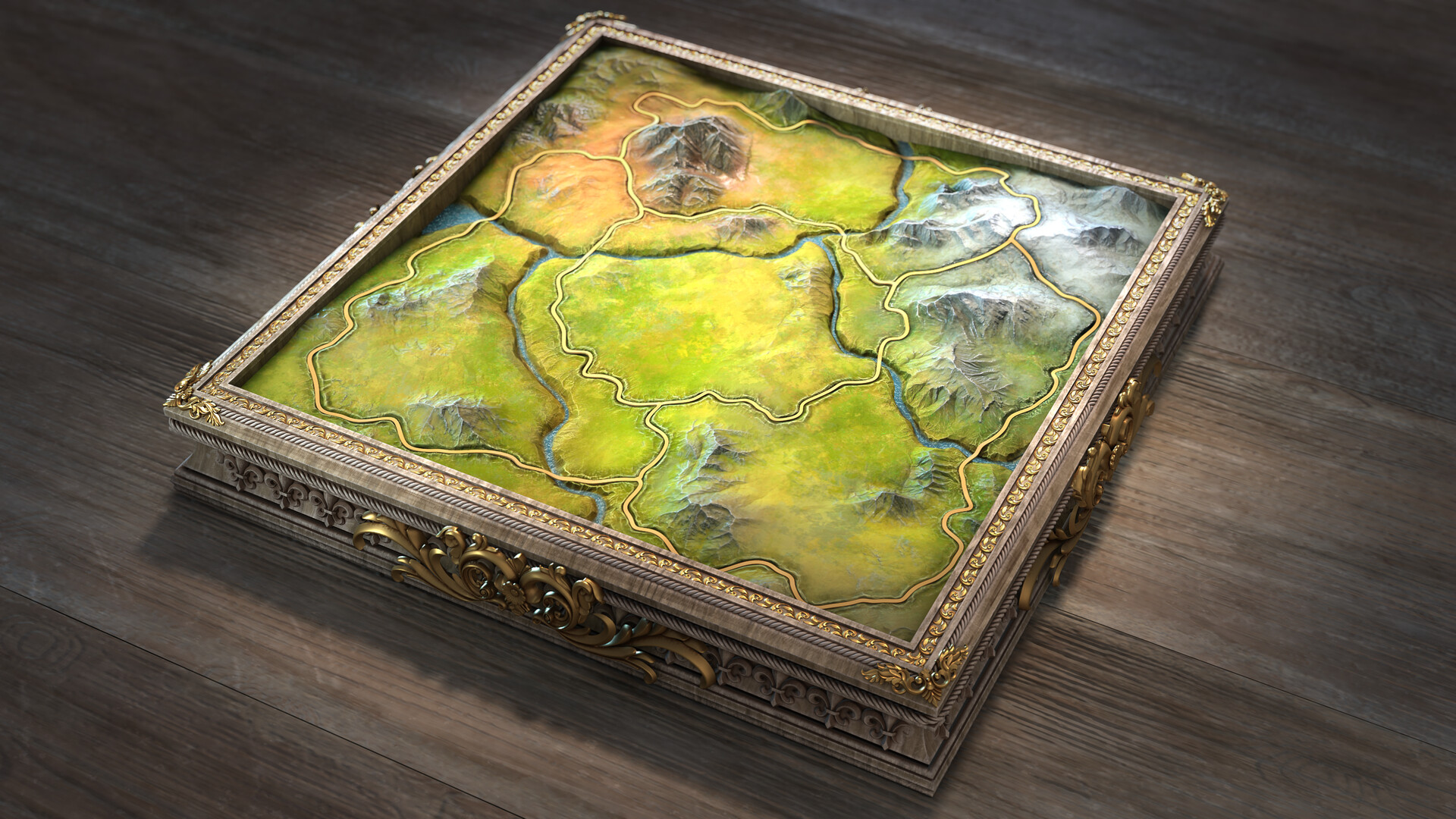 ArtStation - The project of sand table，for SLG game.