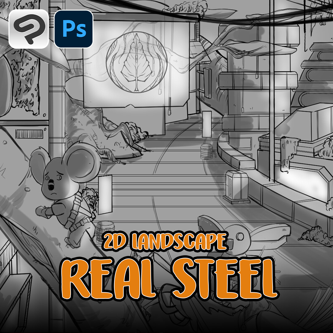 ArtStation - SPACE OPERA: REAL STEEL PROJECT ( 2D LANDSCAPE)