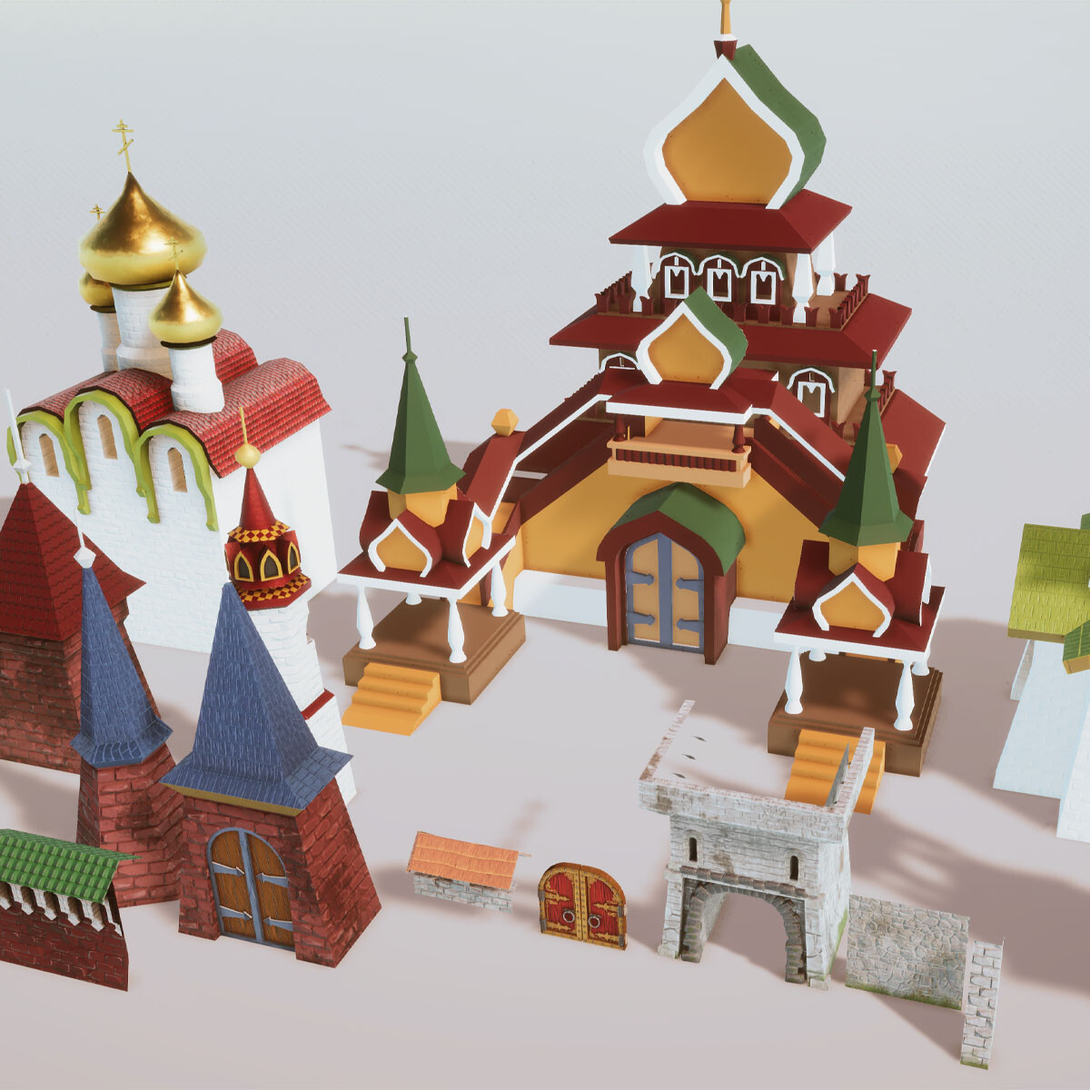 ArtStation - Stylized Medieval Town Props