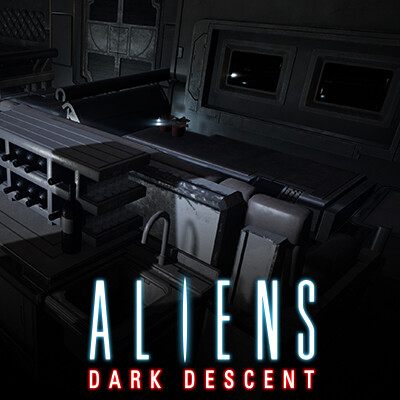ArtStation - Aliens Dark Descent Space Station Officer Apartment