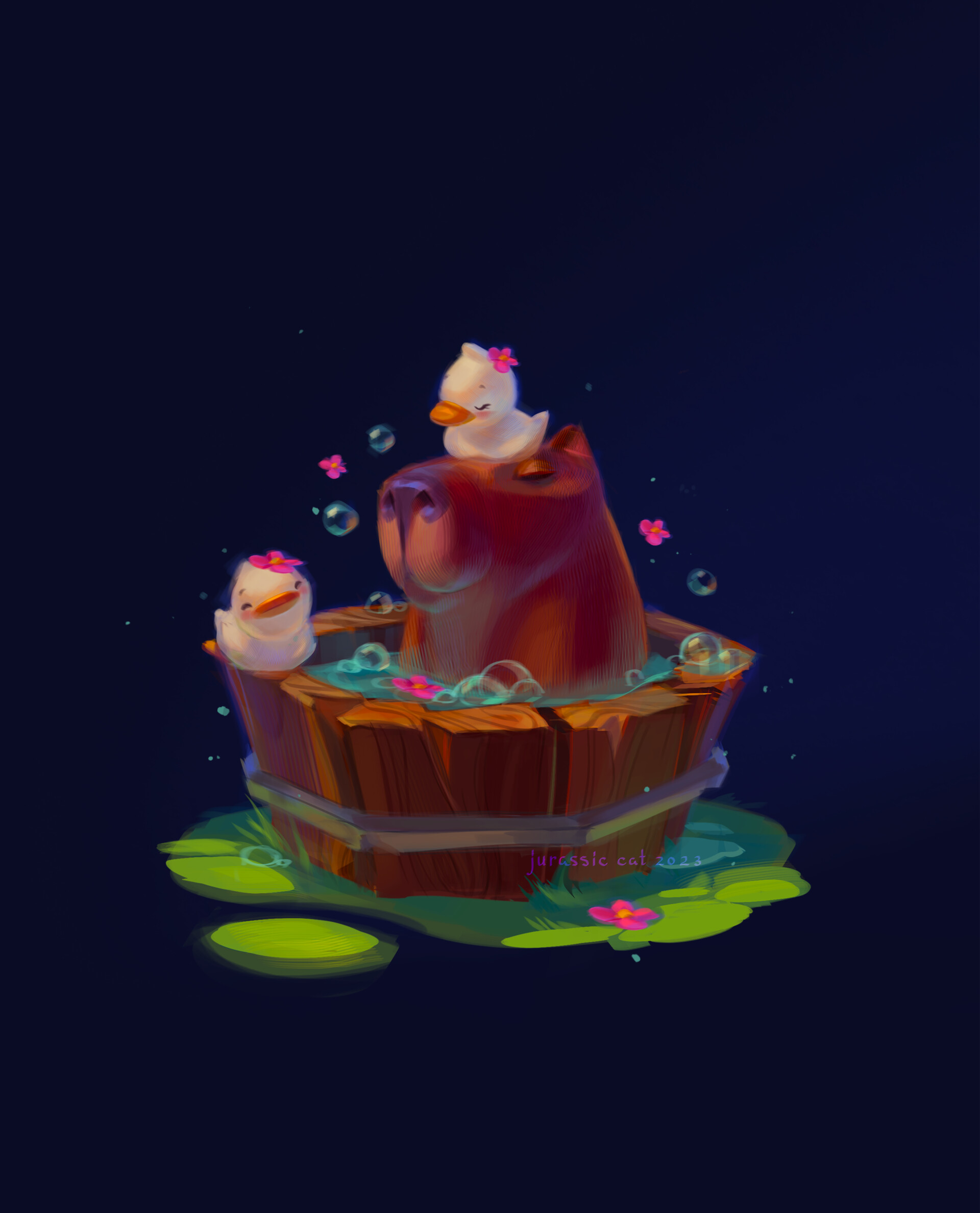 ArtStation - Bath day