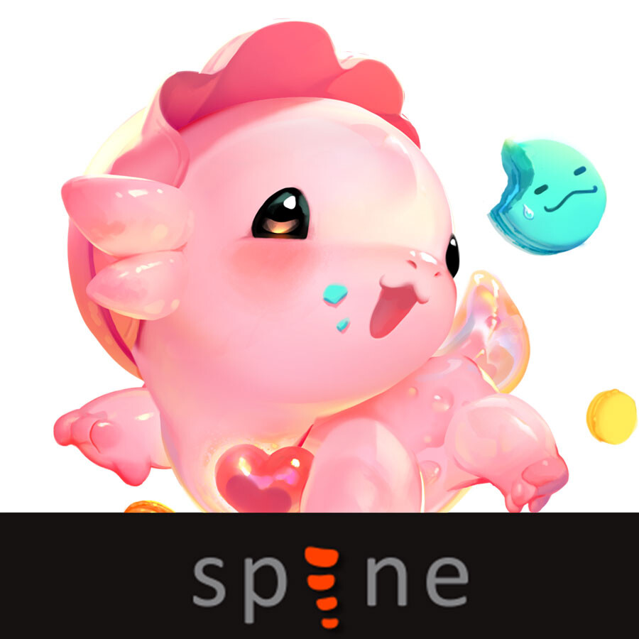 ArtStation - Macaroon(Hatch) / Spine 2D Animation