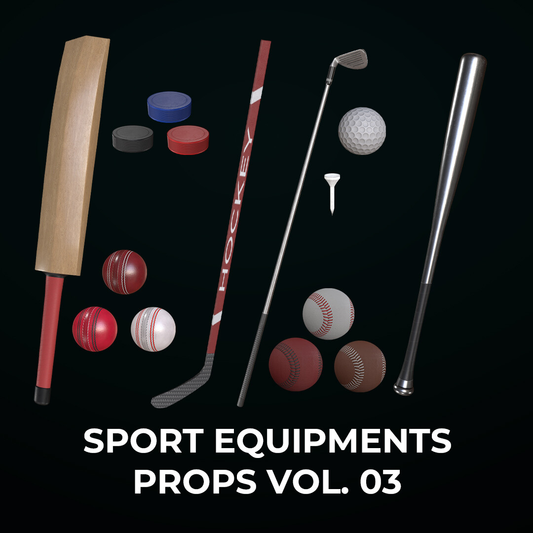 ArtStation - Sport Equipments - Props Vol 03