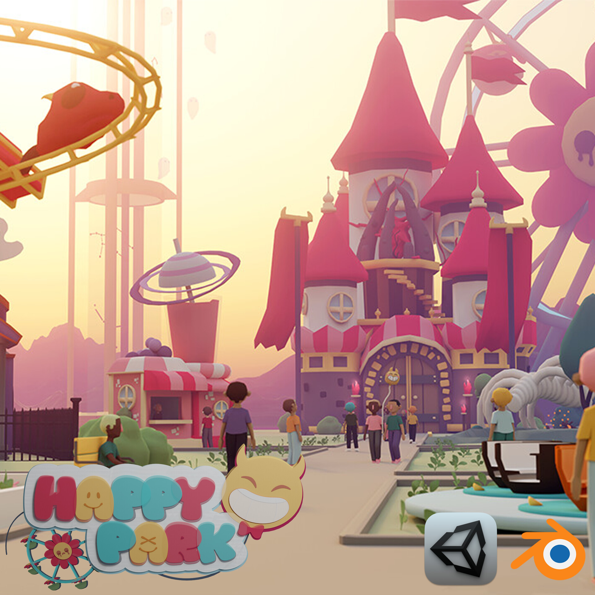 ArtStation - Asset collection - Happy Park