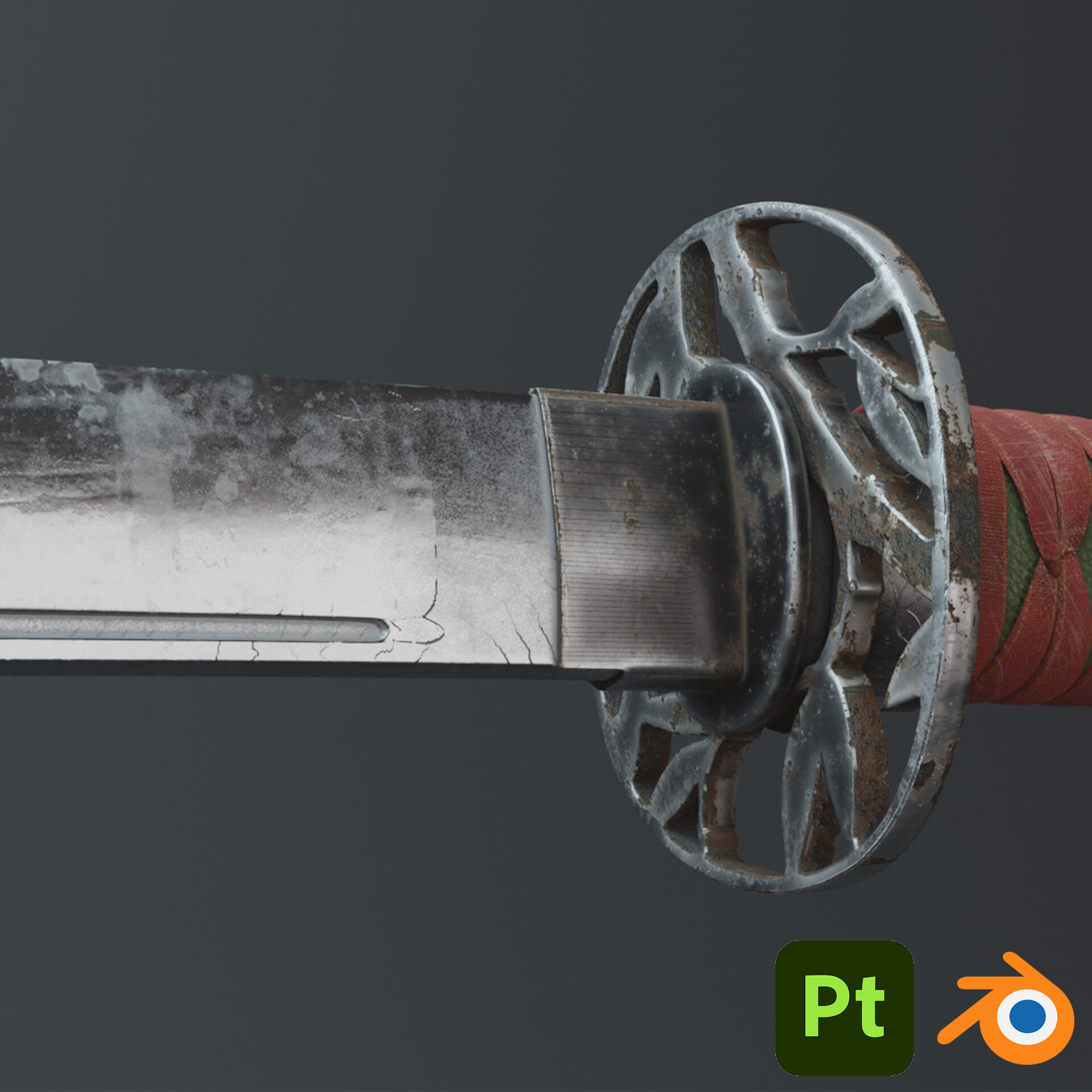 ArtStation - High poly 3D model - Katana