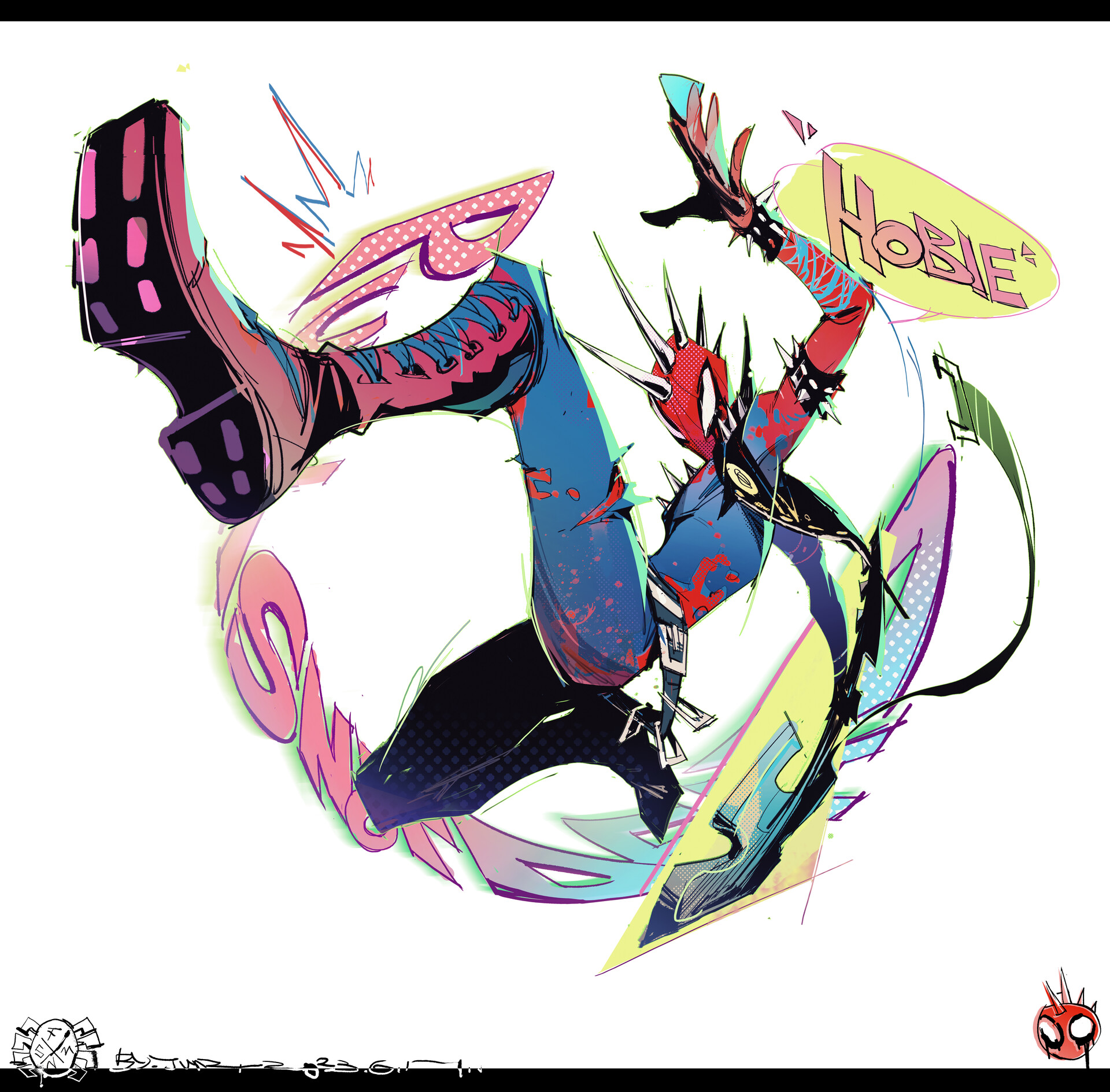 ArtStation - spider Punk! hobie!