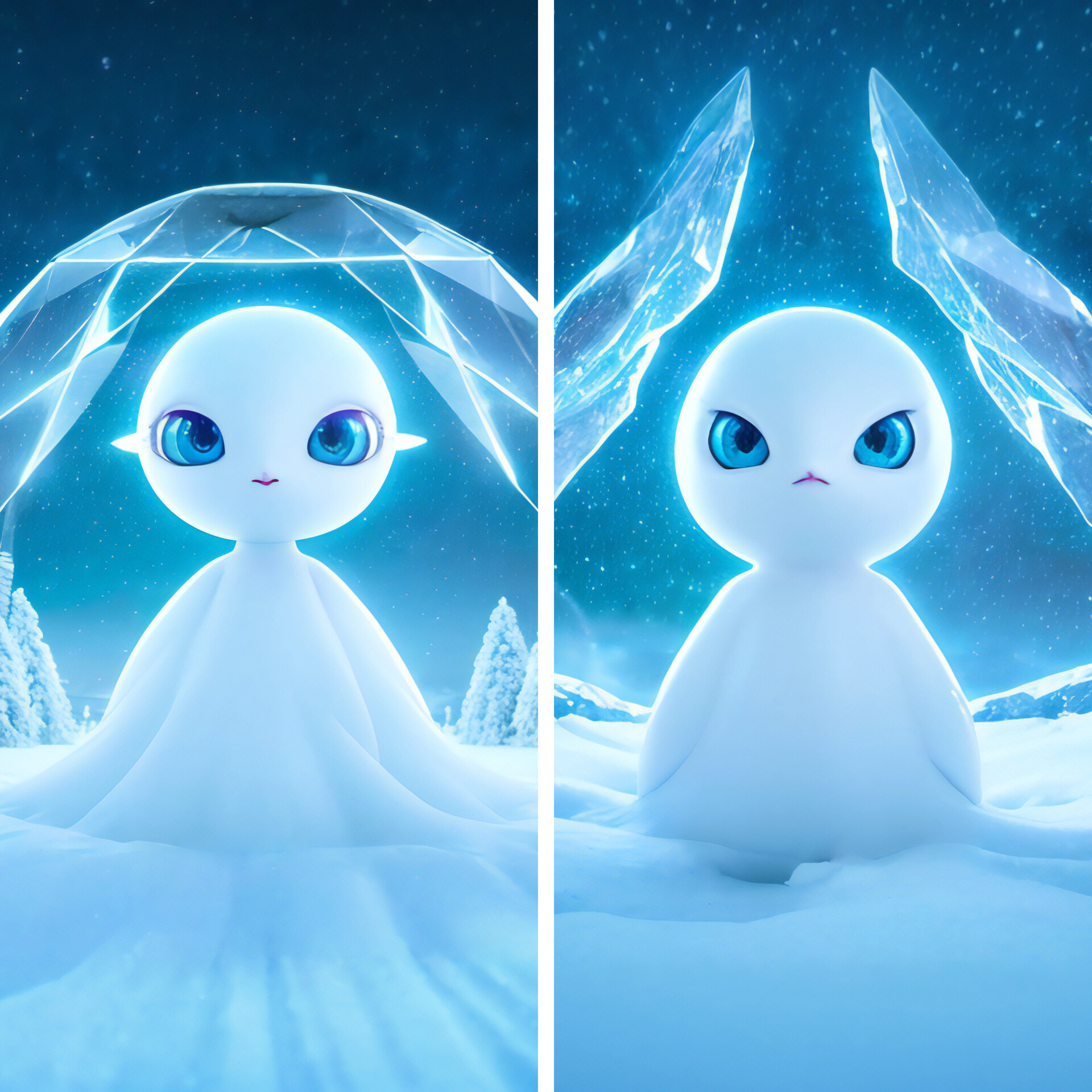 ArtStation - [AI] Snow Alien Creatures