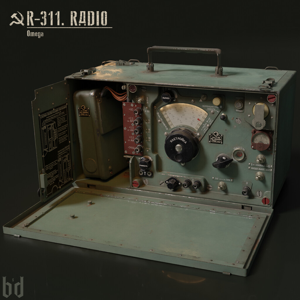 ArtStation - Omega R-311: Radio receiver.