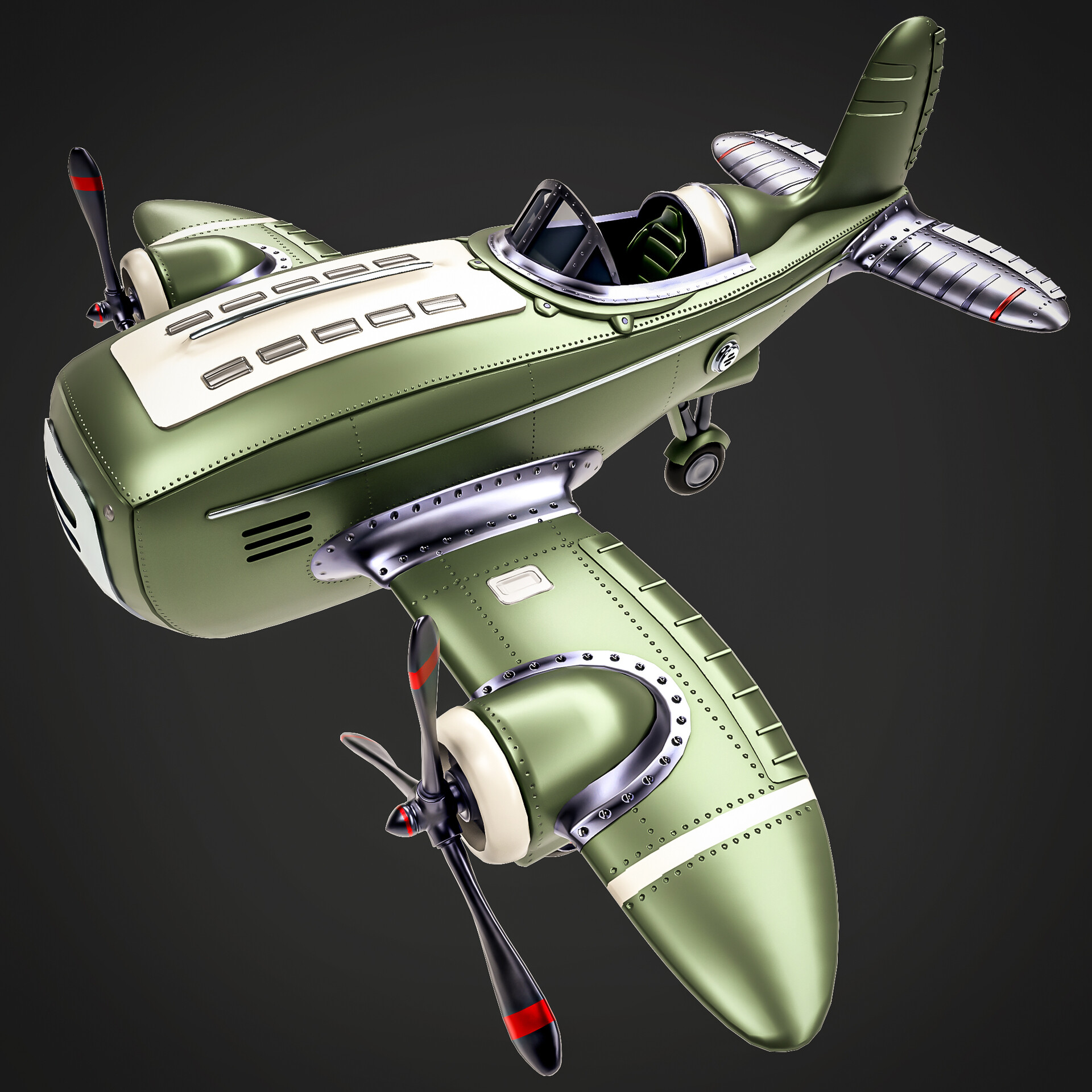 ArtStation - Sky King Plane