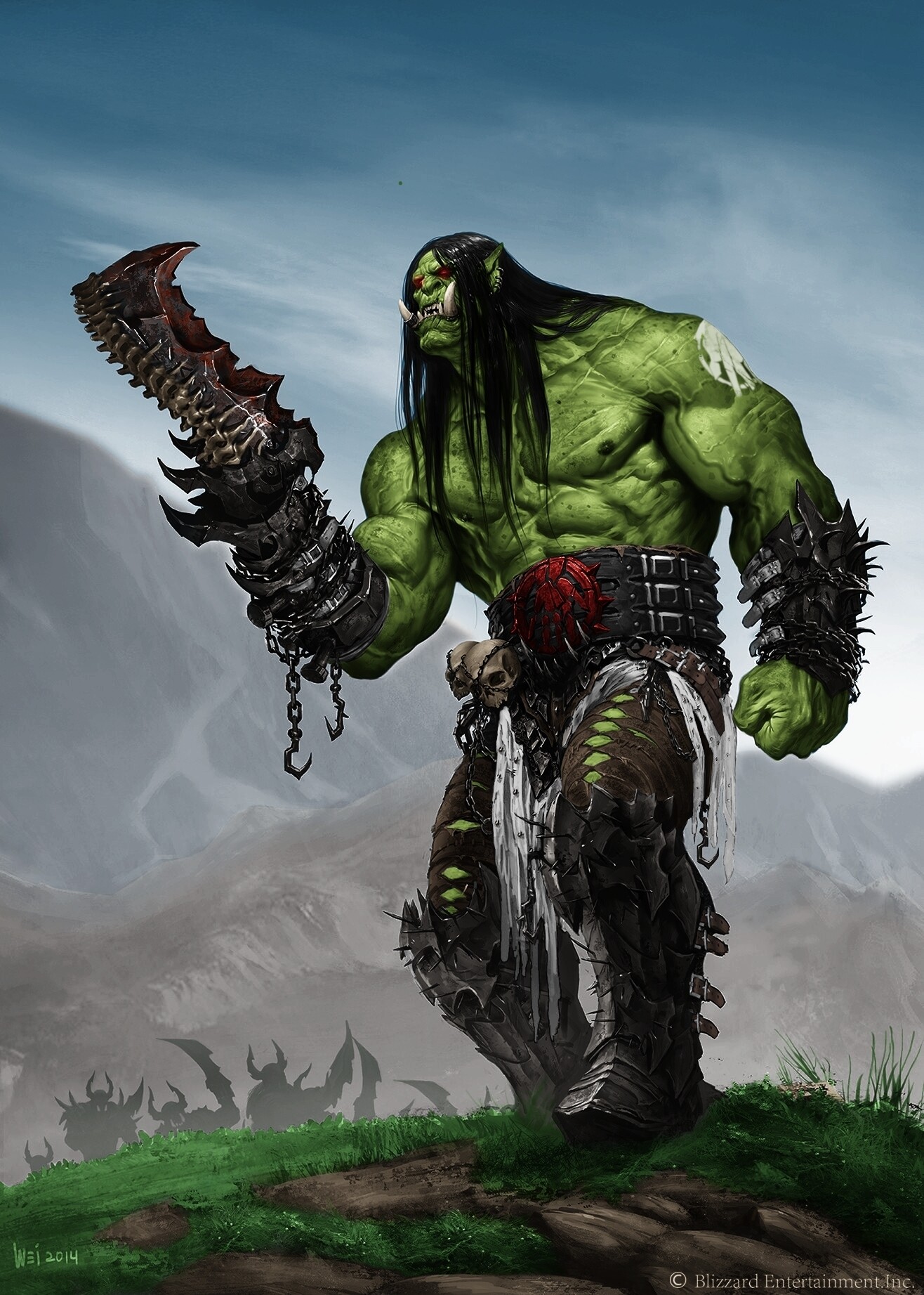 ArtStation - Kargath Bladefist by Wei Wang - Color by Harikeen [07/04/2021]