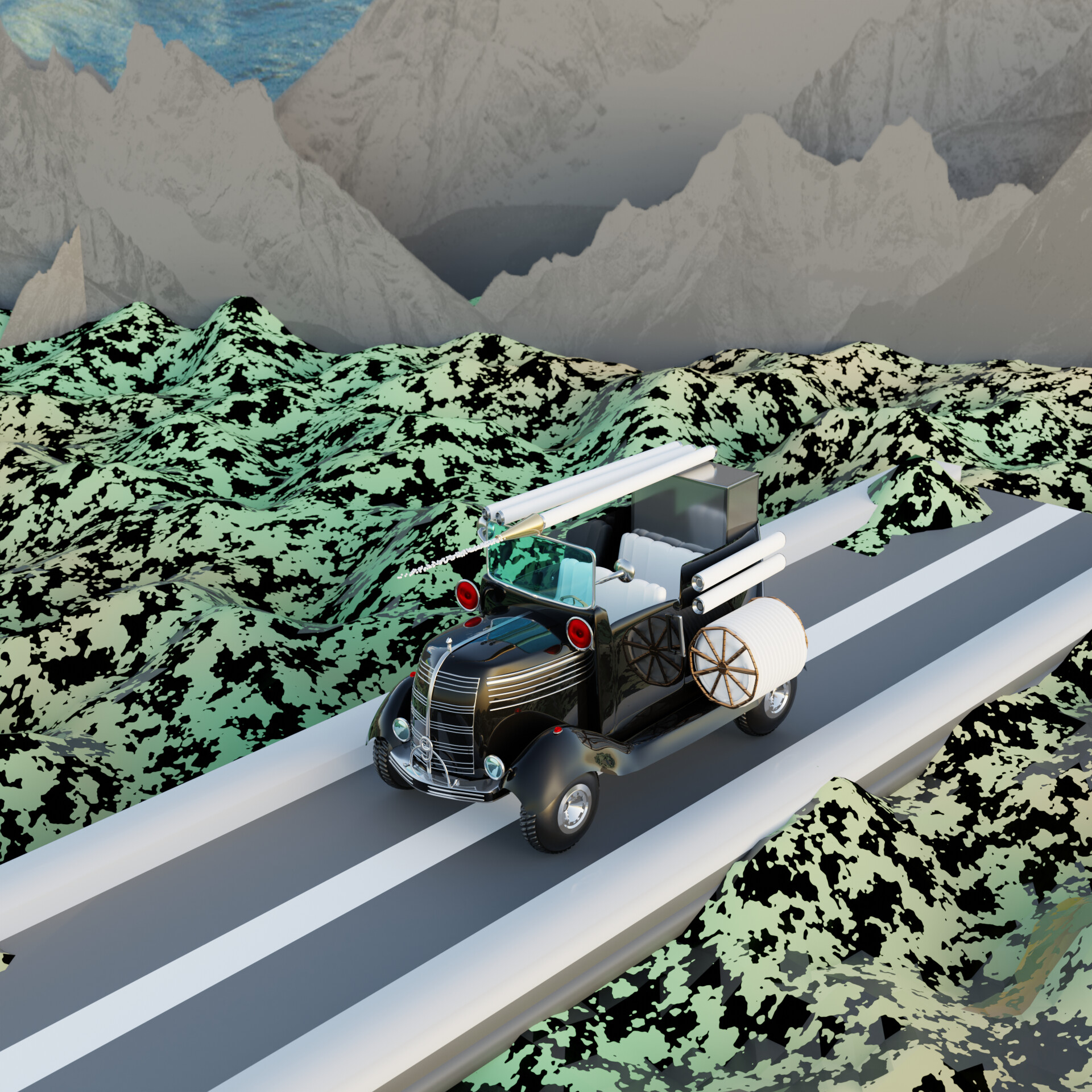 ArtStation - fire car 9