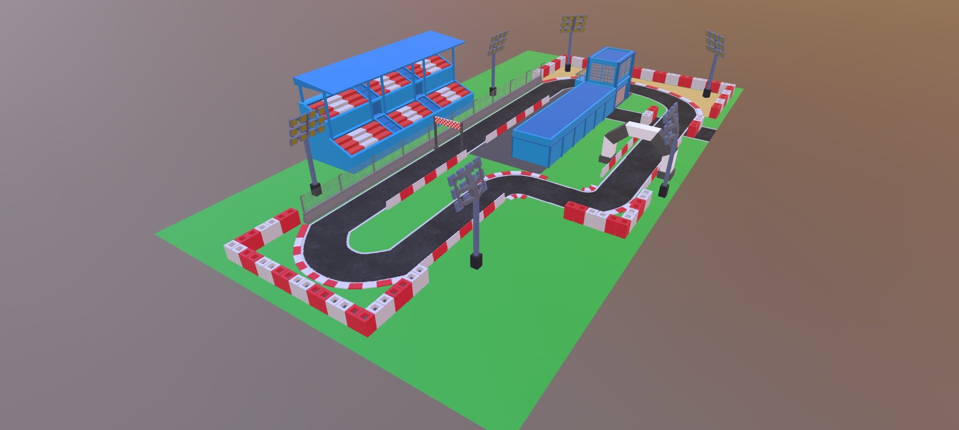 ArtStation - Low Poly Racetrack