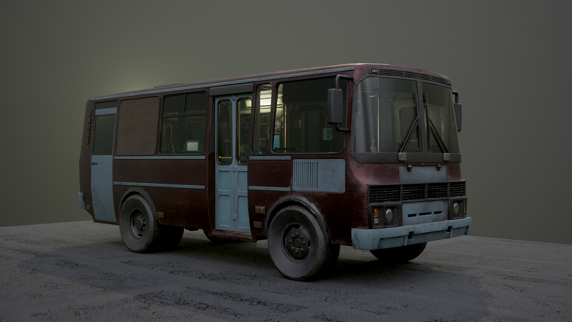 ArtStation - Party bus. ПАЗ-4234