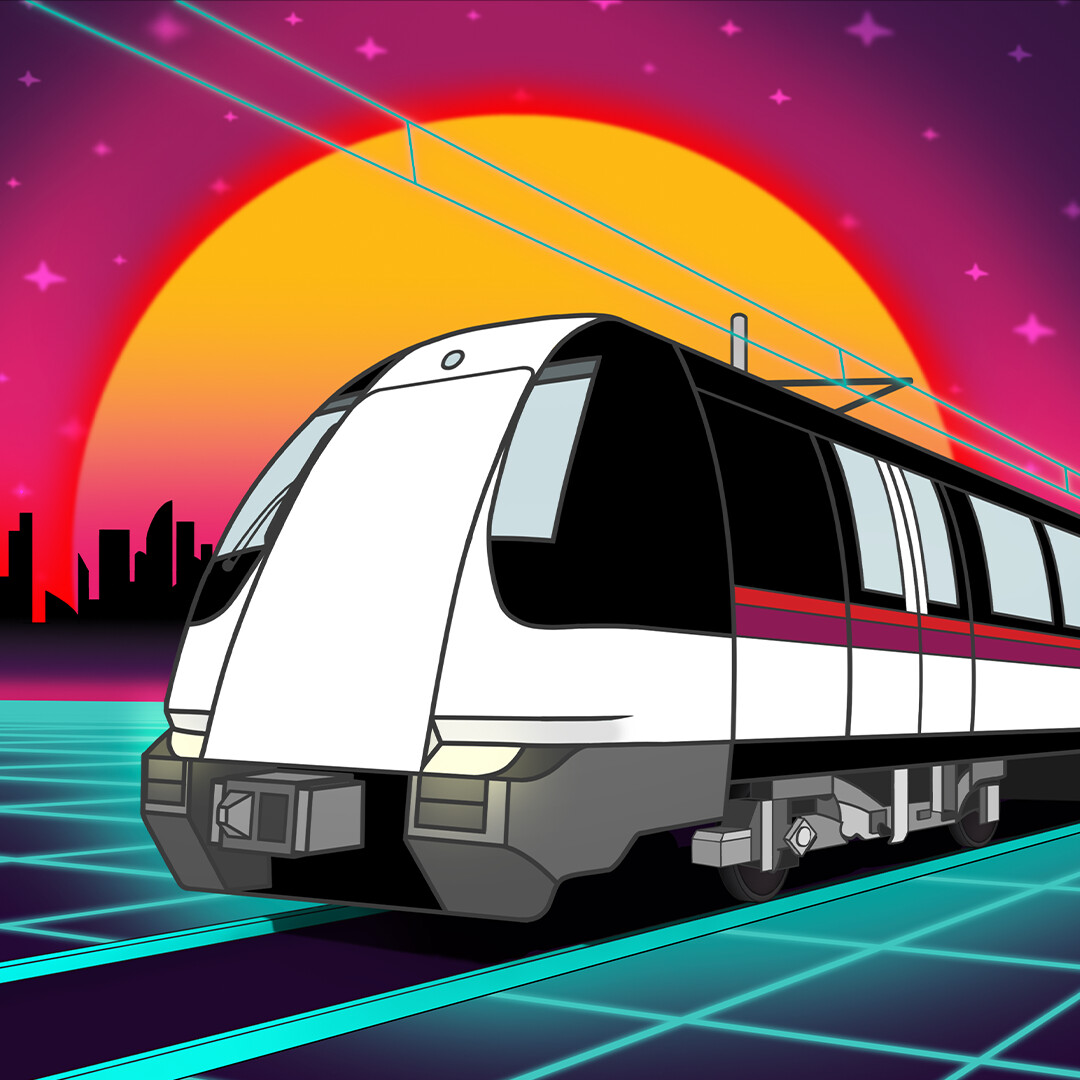 ArtStation - MRT NEL (North East Line) 20th Anniversary