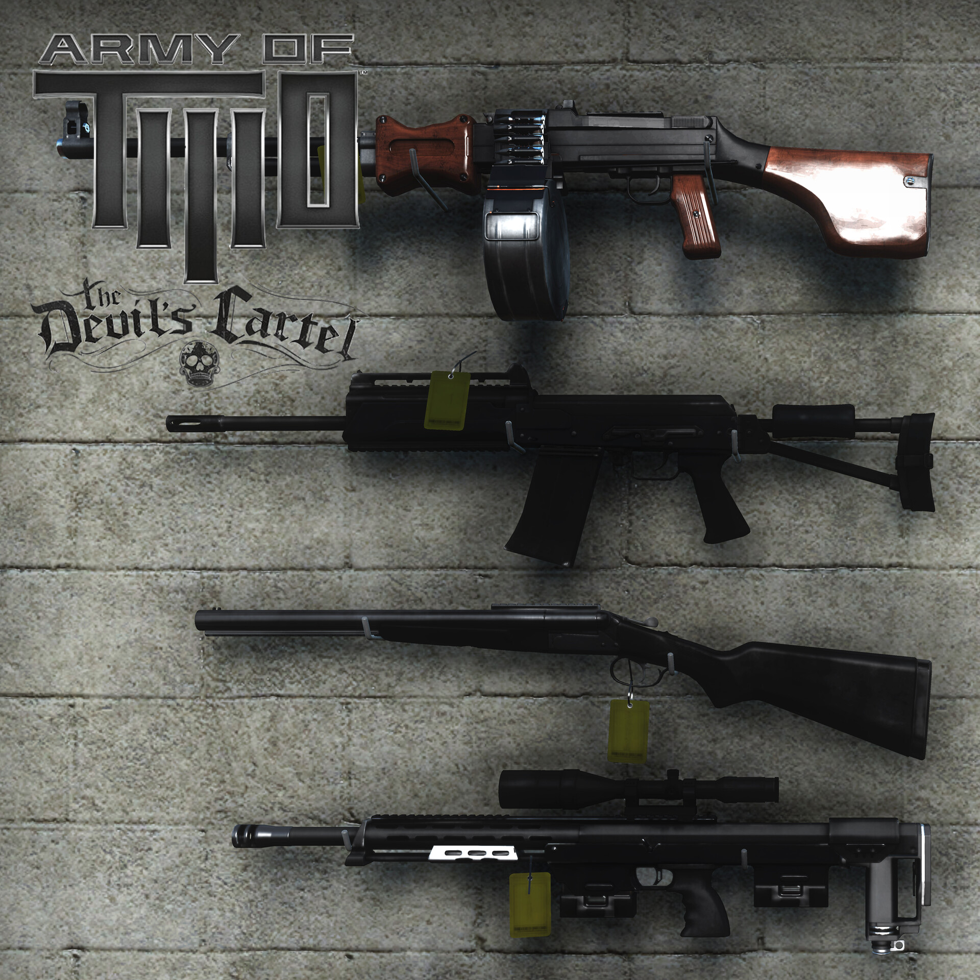 ArtStation - Army of TWO: The Devil's Cartel - Weapons