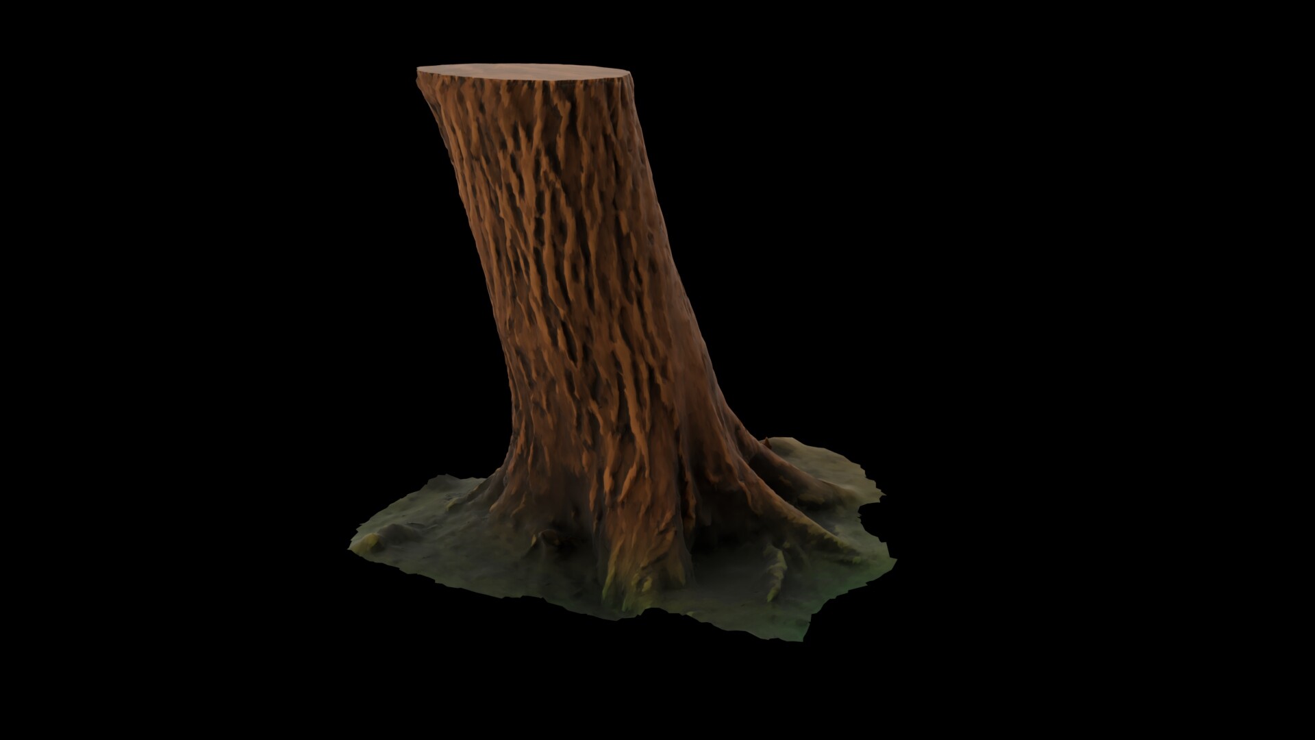 ArtStation - Painterly Anime Style Tree Trunk